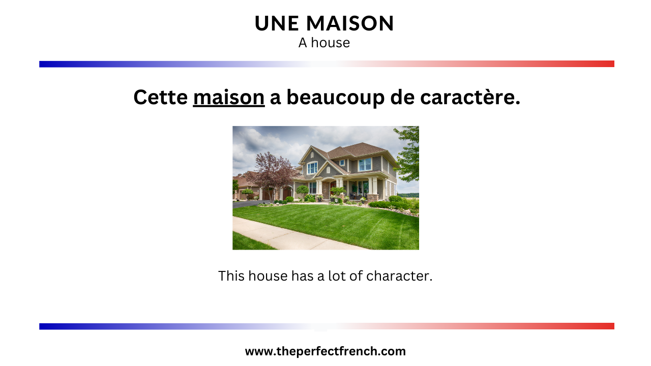 French Word of the Day - Une maison (A House) - French Online Language ...
