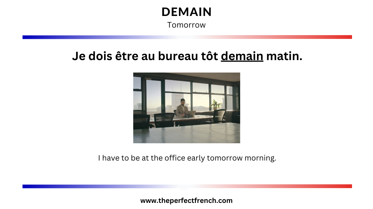 French Word of the Day - Demain (Tomorrow) - French Online Language ...