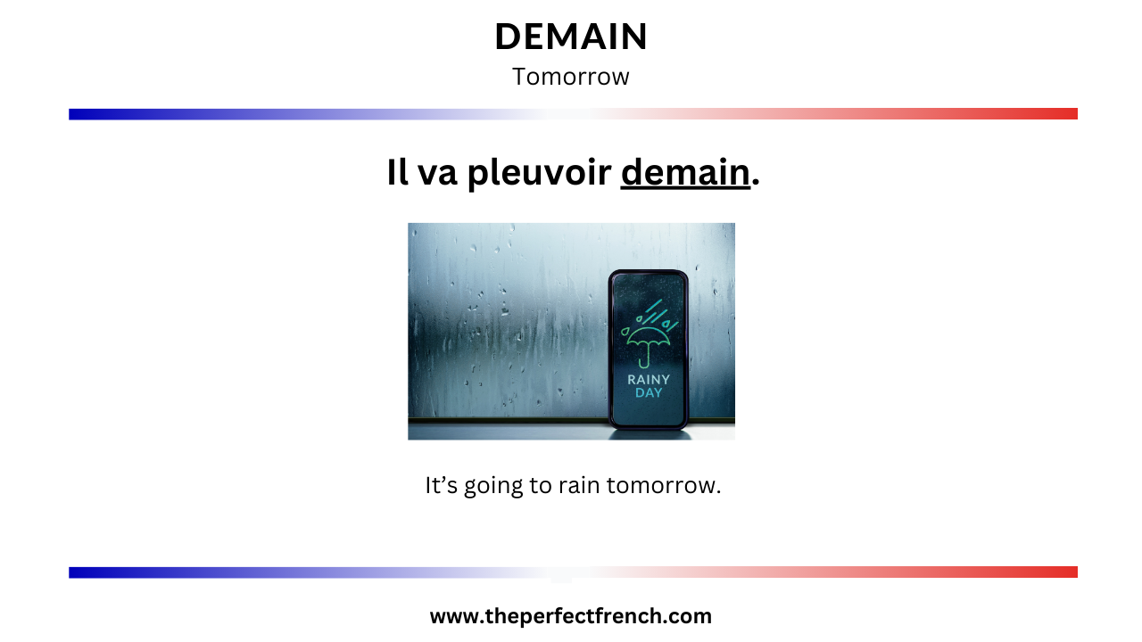 French Word of the Day - Demain (Tomorrow) - French Online Language ...