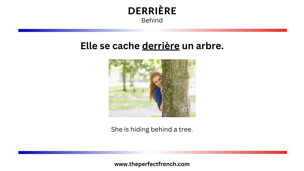 French Word of the Day - Derrière (Behind) - French Online Language ...