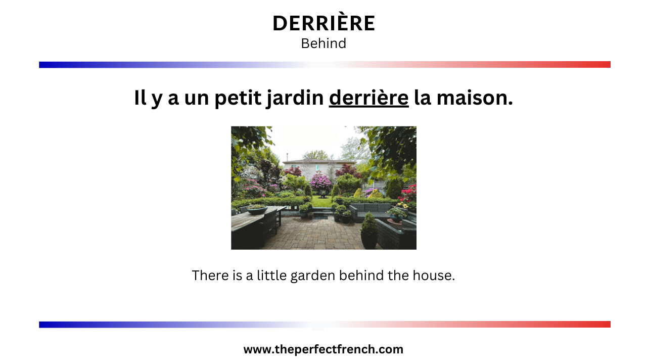 French Word of the Day - Derrière (Behind) - French Online Language ...