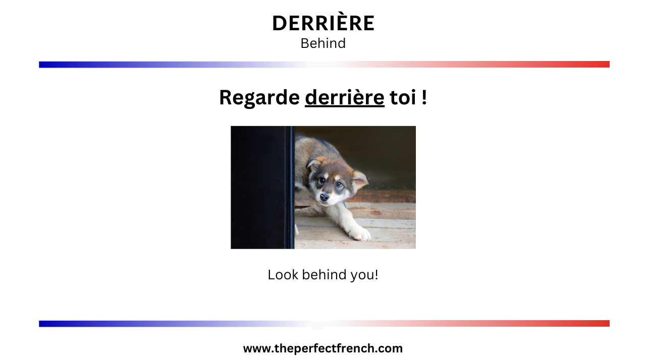 French Word of the Day - Derrière (Behind) - French Online Language ...