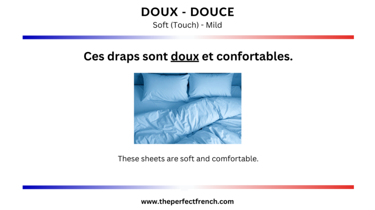French Word of the Day - Doux - Douce (Soft/Mild) - French Online ...