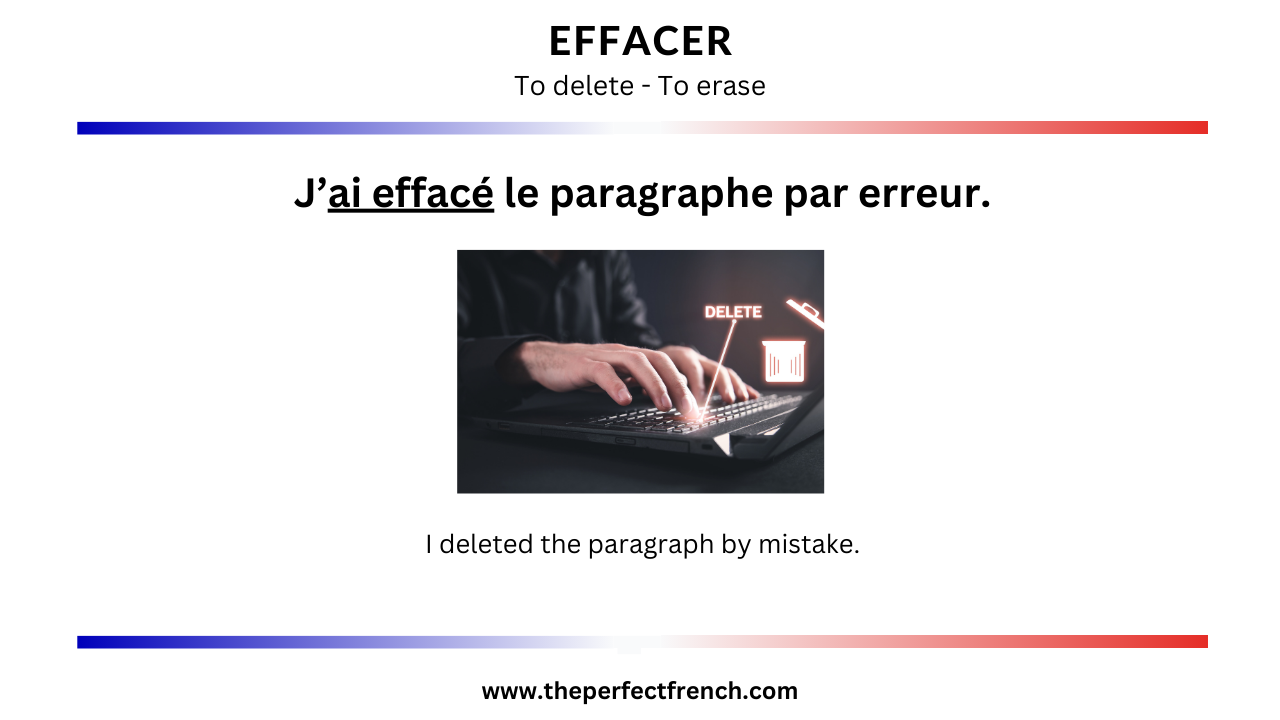 French Word of the Day - Effacer (To Delete/To Erase) - French Online ...