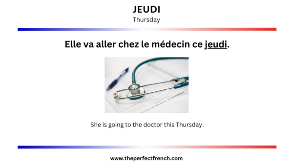 French Word of the Day - Jeudi (Thursday) - French Online Language ...