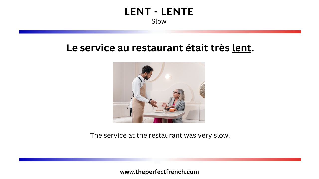 French Word of the Day - Lent - Lente (Slow) - French Online Language ...