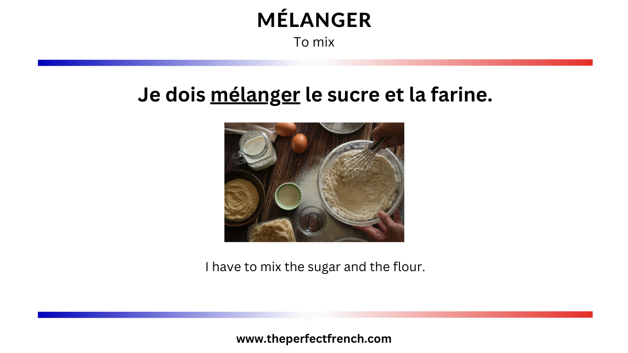 French Word of the Day - Mélanger (To Mix) - French Online Language ...