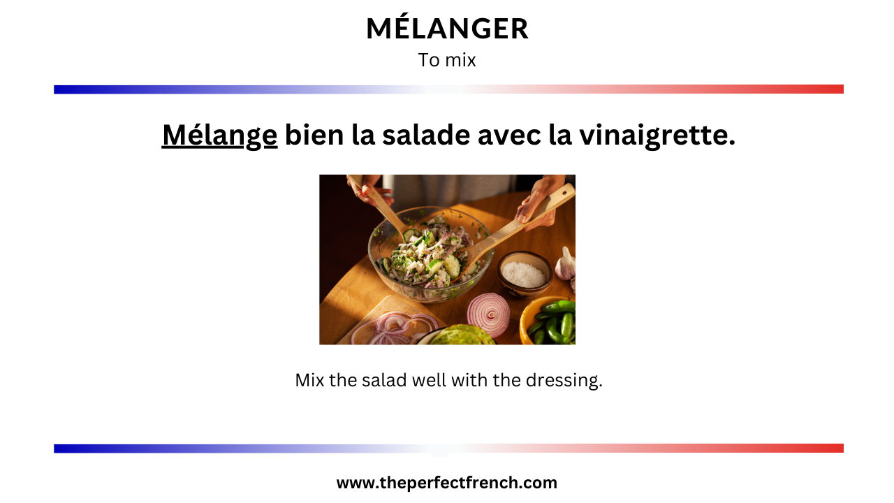 French Word of the Day - Mélanger (To Mix) - French Online Language ...