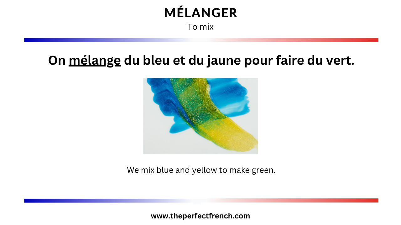 French Word of the Day - Mélanger (To Mix) - French Online Language ...