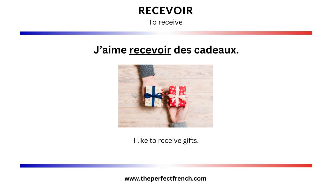 French Word of the Day - Recevoir (To Receive) - French Online Language ...