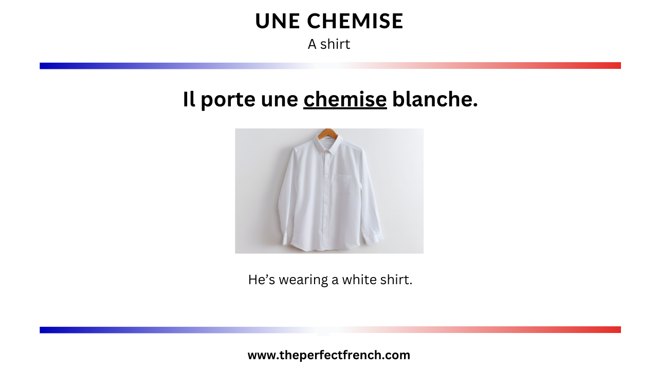 French Word of the Day - Une chemise (A Shirt) - French Online Language ...