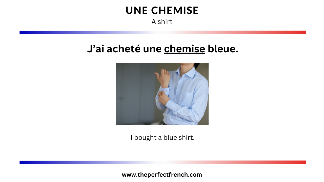 French Word of the Day - Une chemise (A Shirt) - French Online Language ...