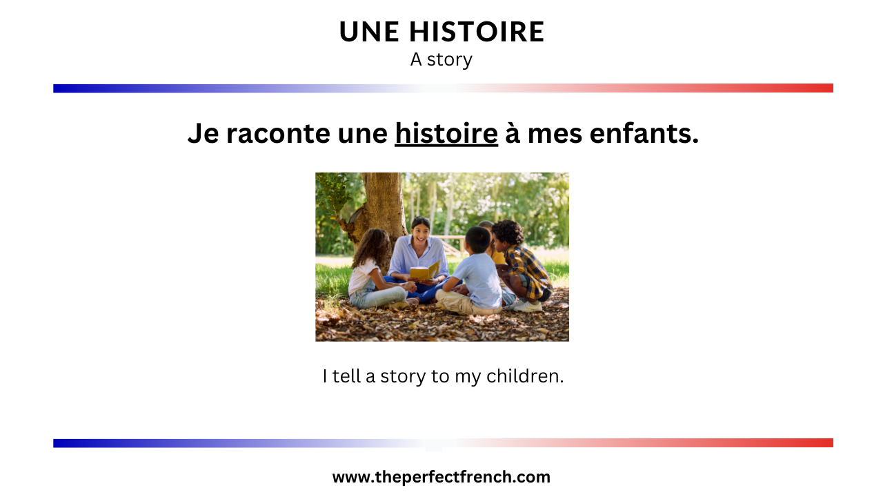 French Word of the Day - Une histoire (A Story) - French Online ...