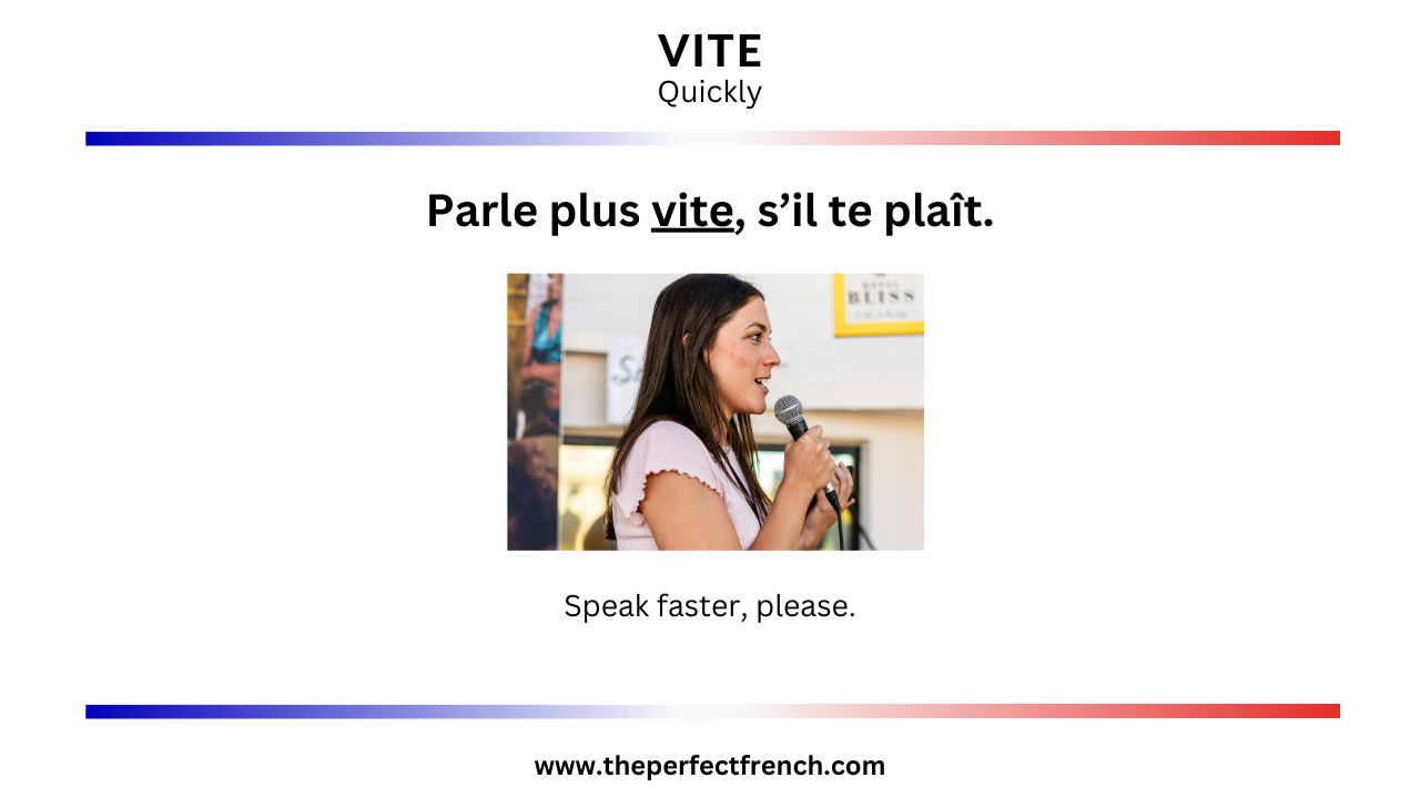 French Word of the Day - Vite (Quickly) - French Online Language ...
