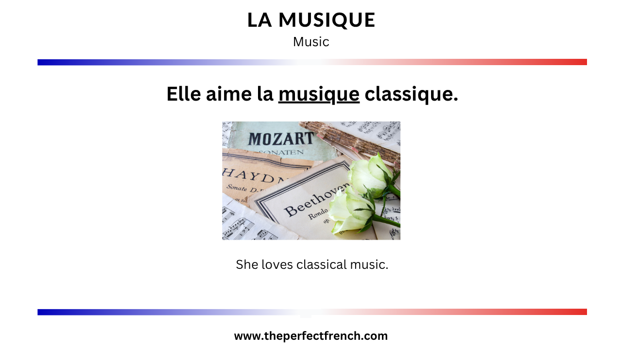 French Word of the Day - La musique (Music) - French Online Language ...
