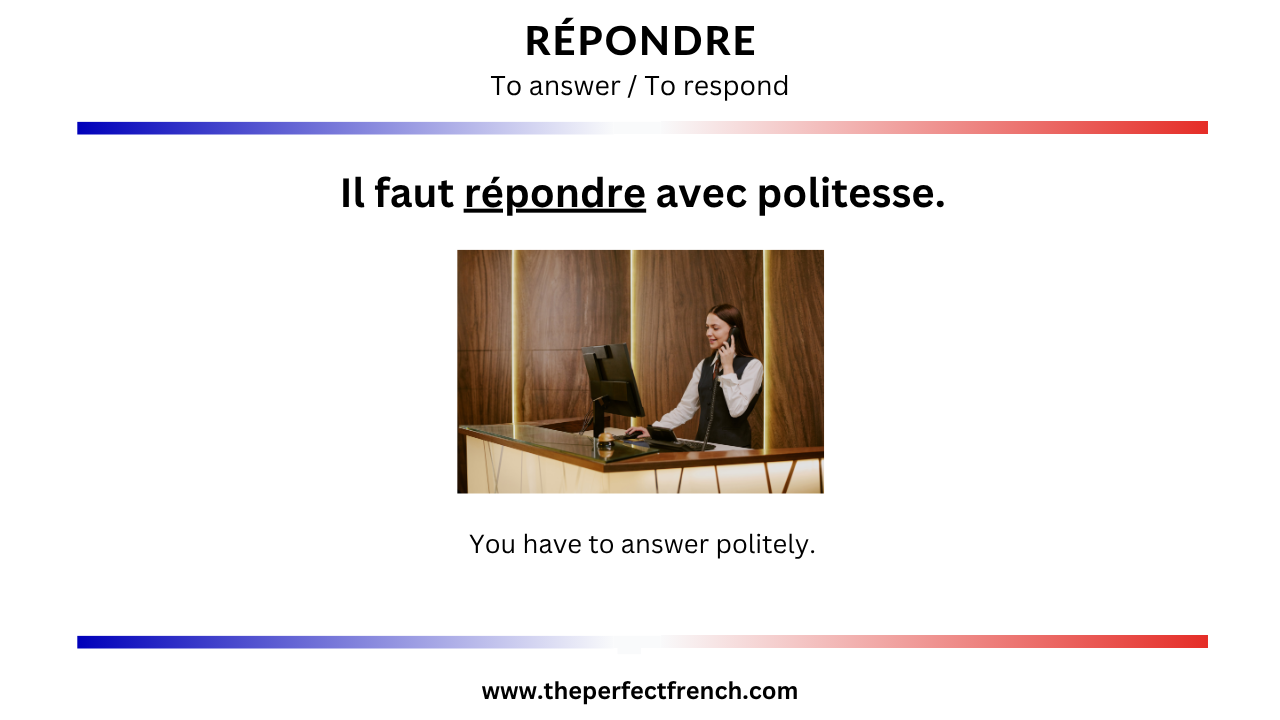 French Word of the Day - Répondre (To Answer/To Respond) - French ...