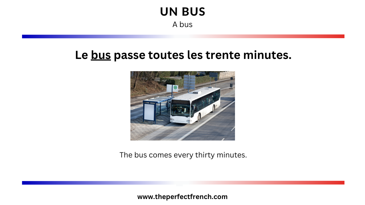 French Word of the Day - Un bus (A Bus) - French Online Language ...