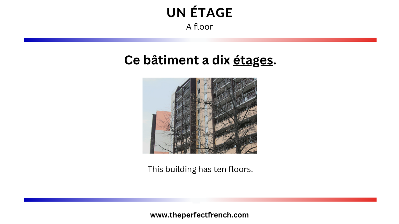 French Word of the Day - Un étage (A Floor) - French Online Language ...