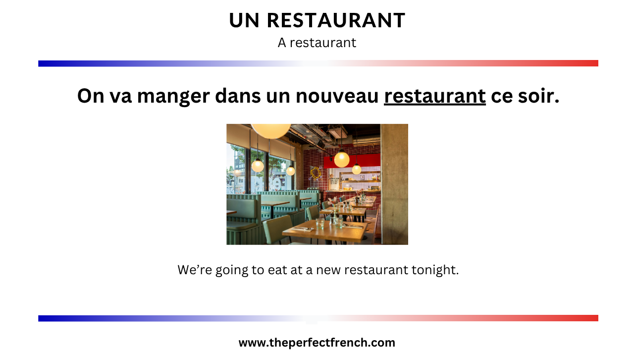 French Word of the Day - Un restaurant (A Restaurant) - French Online ...