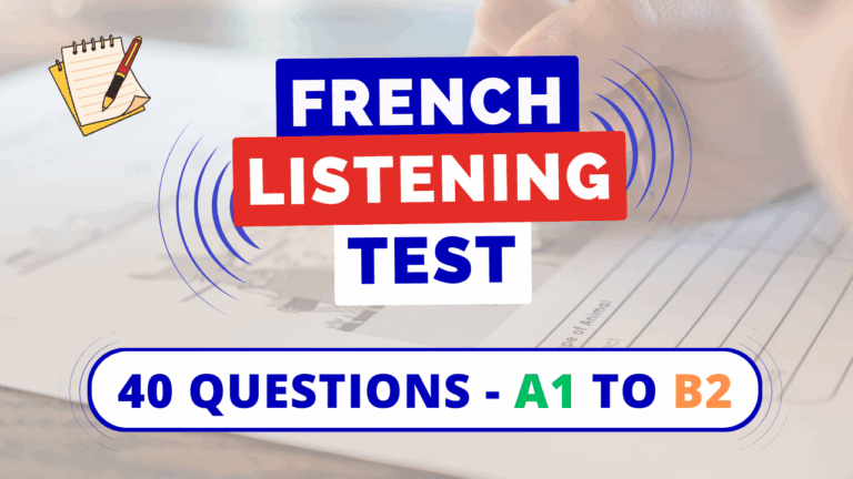 NEW French Listening Test 🇫🇷👂| A1 to B2 – Can You Reach Level B2 ...