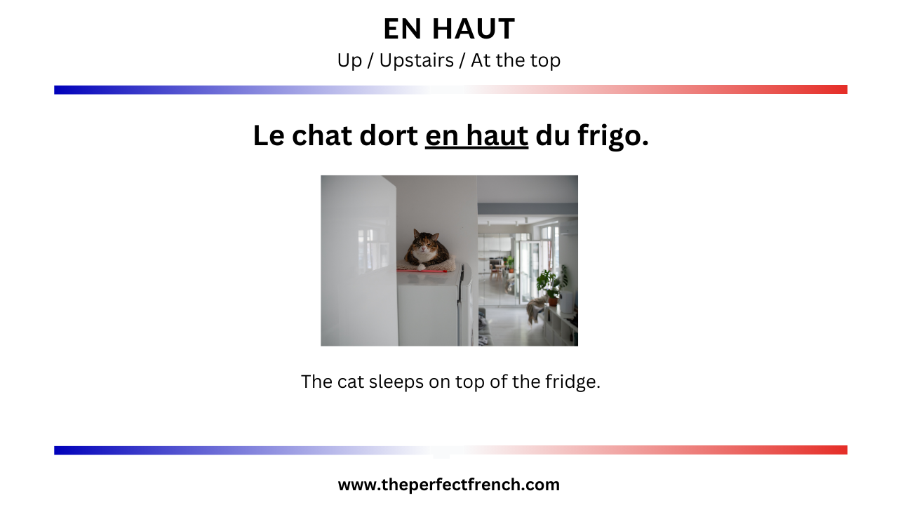 French Word of the Day - En haut (Up/Upstairs/At The Top)