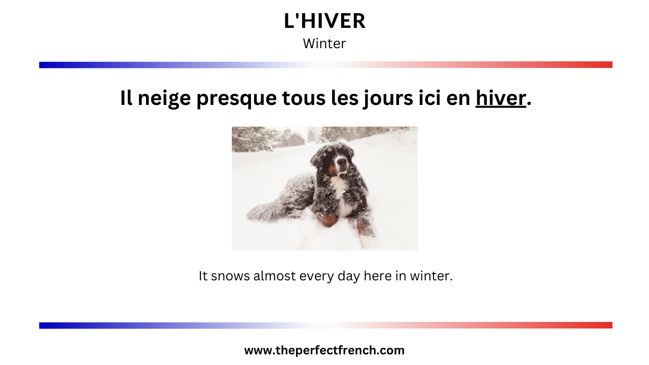 French Word of the Day - L'hiver (Winter)