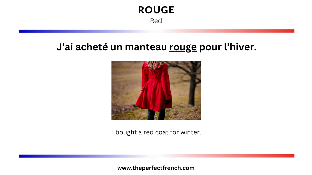 French Word of the Day - Rouge (Red)
