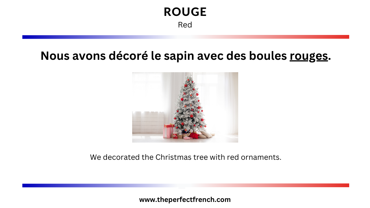 French Word of the Day - Rouge (Red)