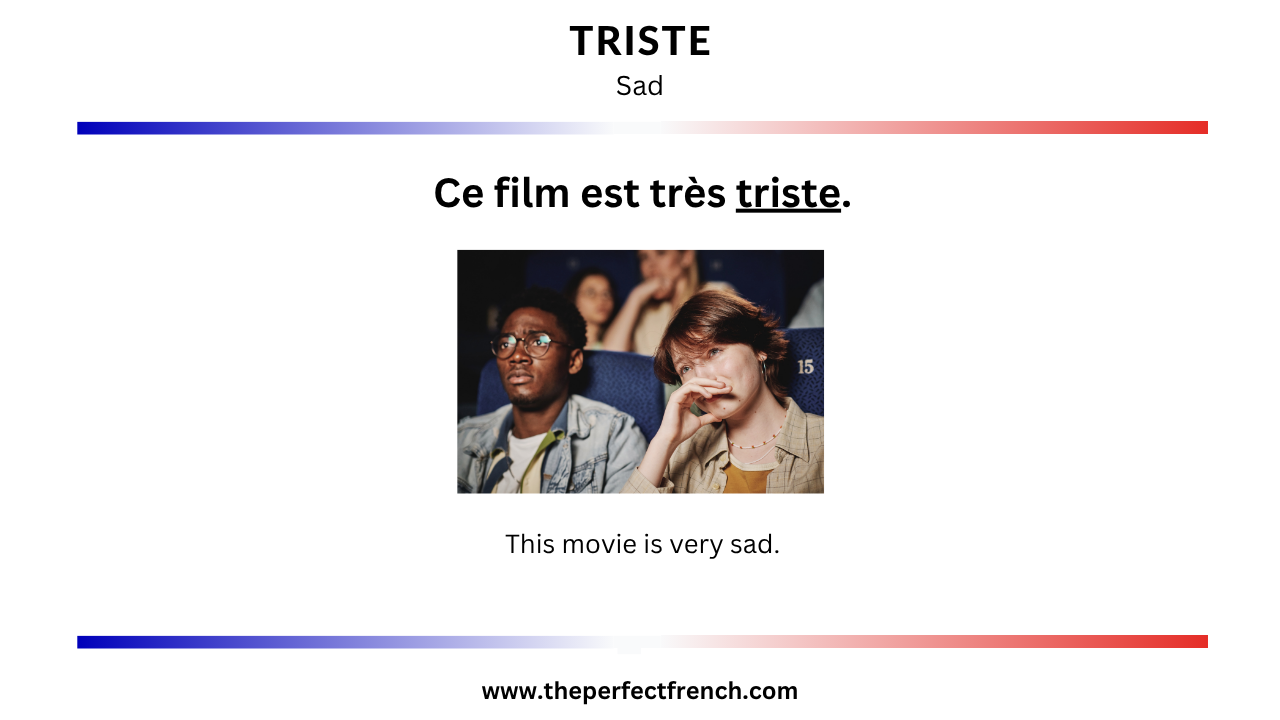 French Word of the Day - Triste (Sad)