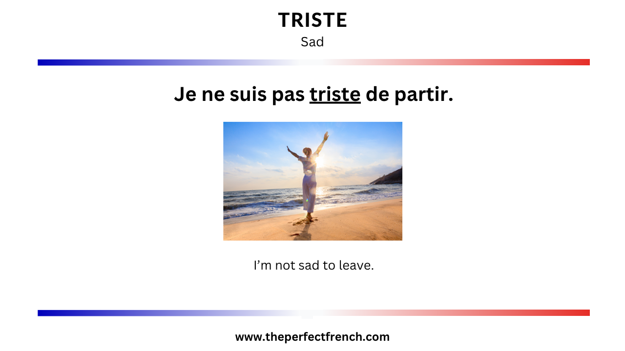 French Word of the Day - Triste (Sad)