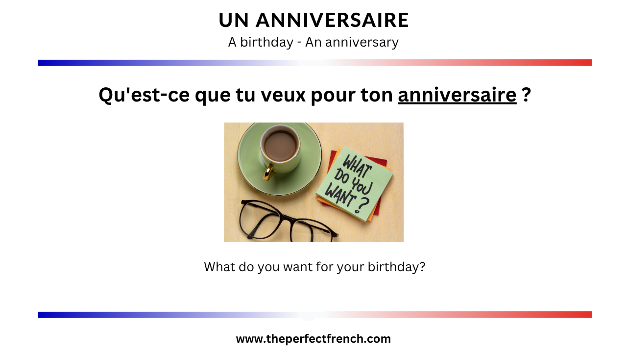 French Word of the Day - Un anniversaire (A Birthday/An Anniversary)
