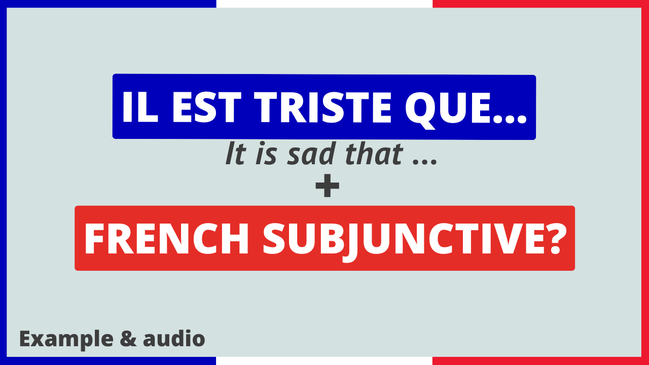 French Word of the Day - Triste (Sad)