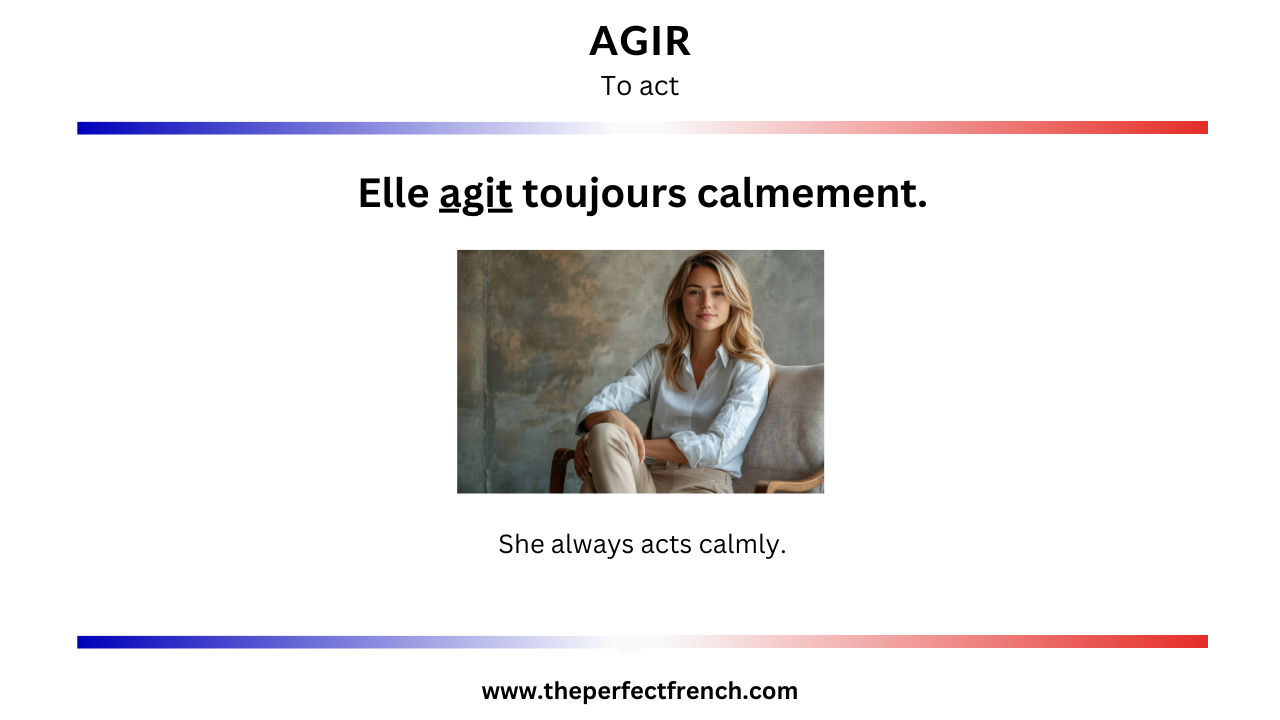 French Word of the Day - Agir (To Act)