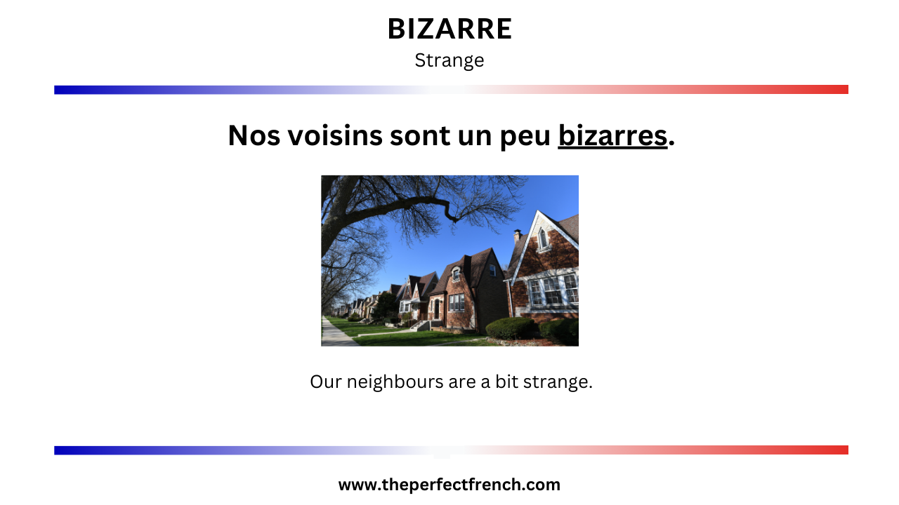 French Word of the Day - Bizarre (Strange)