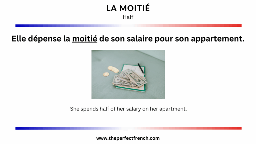 French Word of the Day - La moitié (Half)