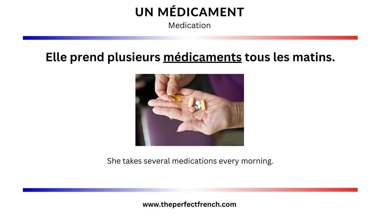French Word of the Day - Un médicament (Medication)