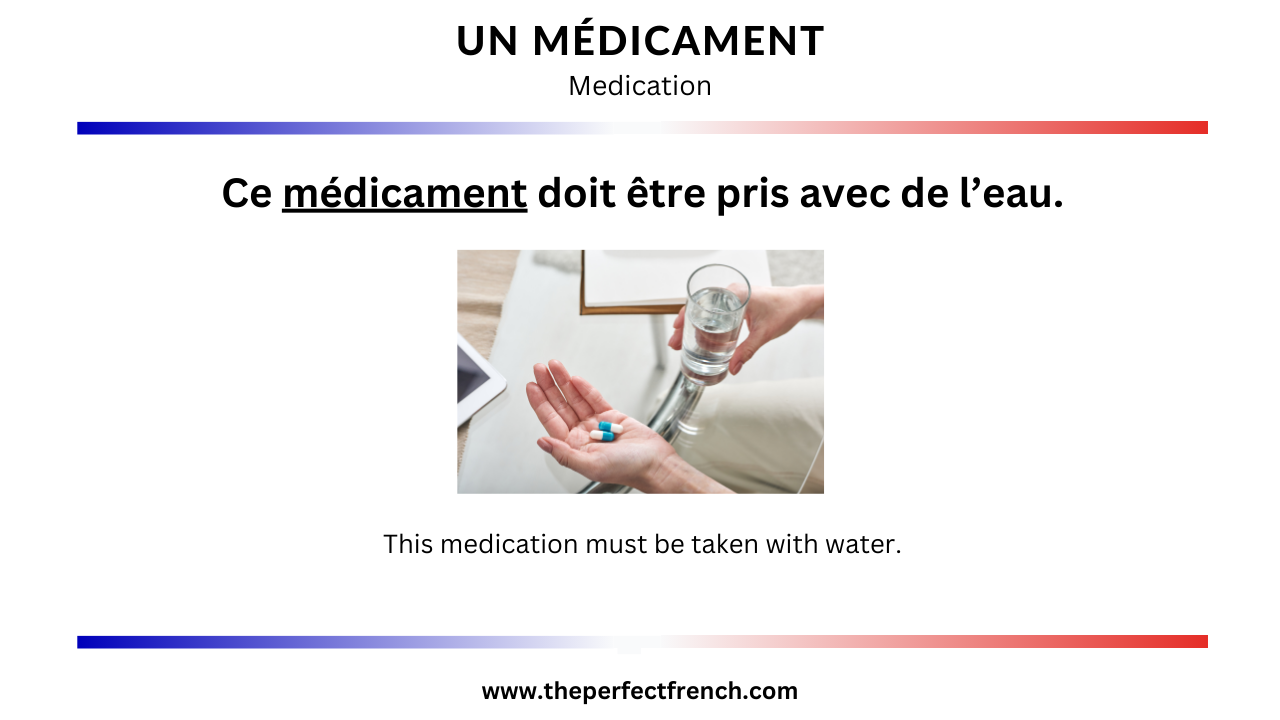 French Word of the Day - Un médicament (Medication)