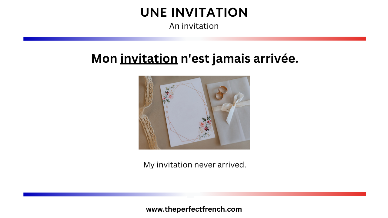 French Word of the Day - Une invitation (An Invitation)
