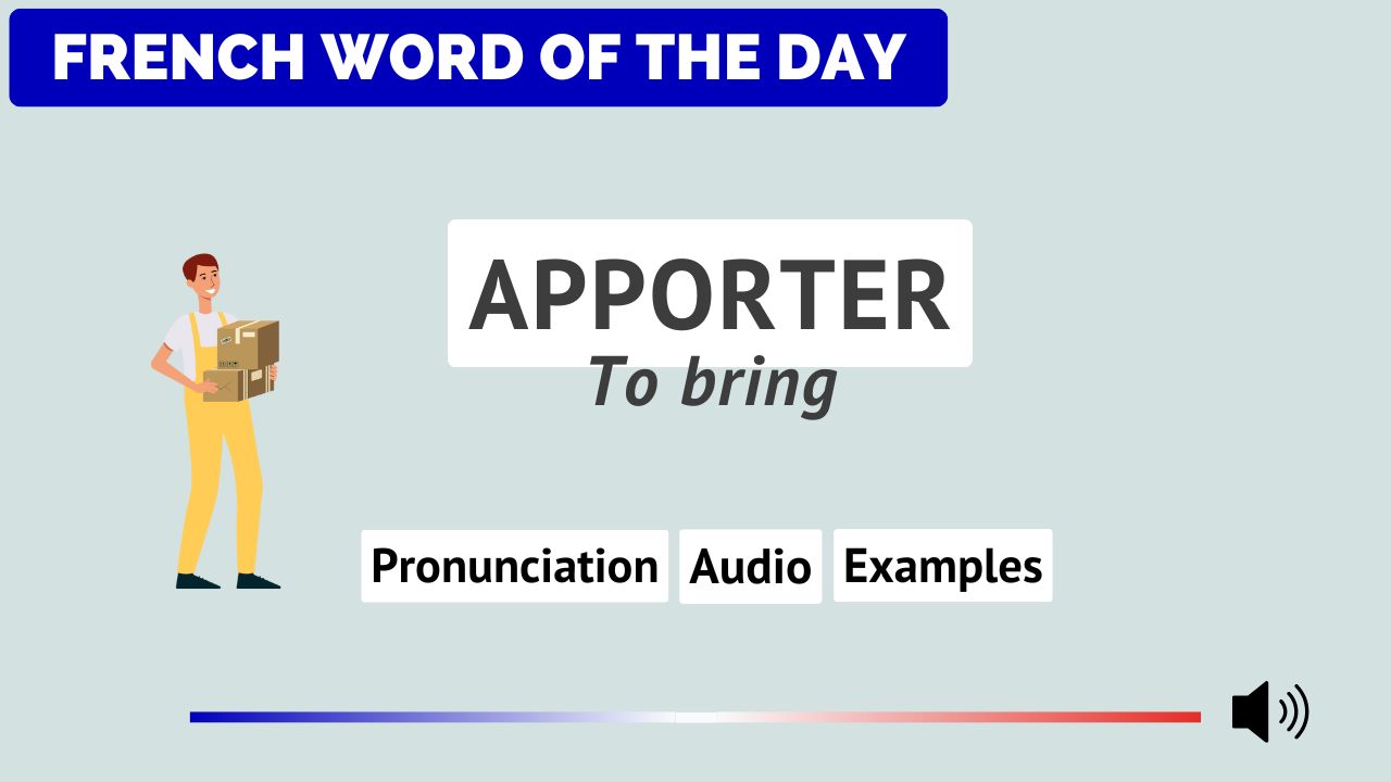 Apporter - Conjugation of Apporter - To Bring - French Online Language ...