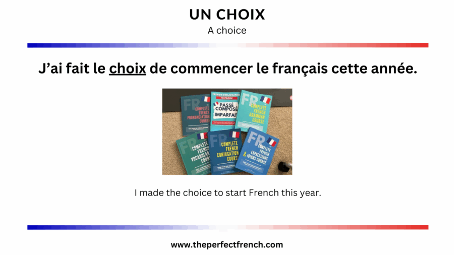 French Word of the Day - Un choix (A Choice)