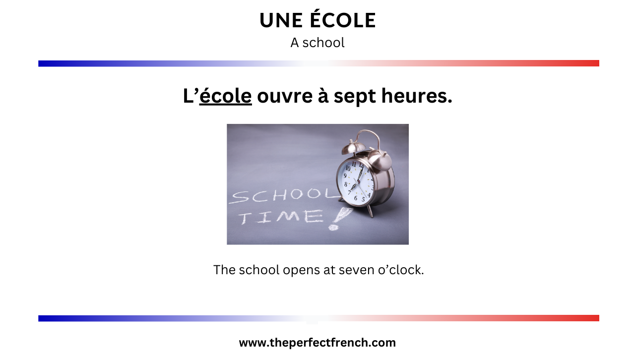 French Word of the Day - Une école (A School)