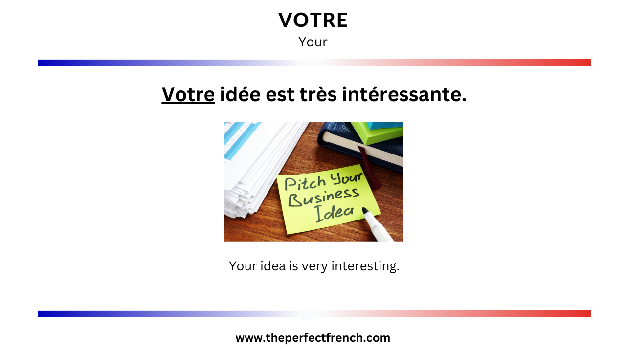 French Word of the Day - Votre (Your)
