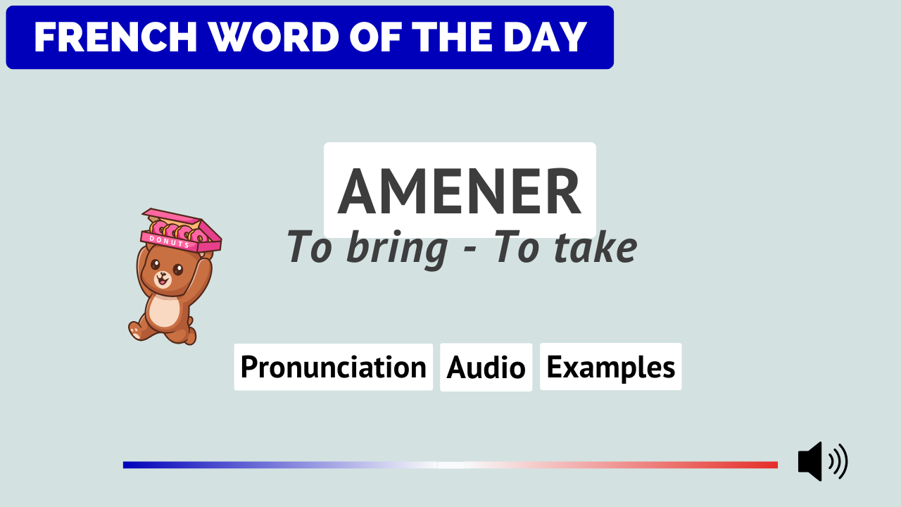 Amener - Conjugation of Amener - To Bring - French Online Language ...