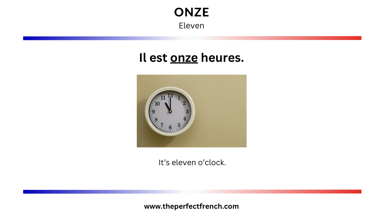 French Word of the Day - Onze (Eleven)