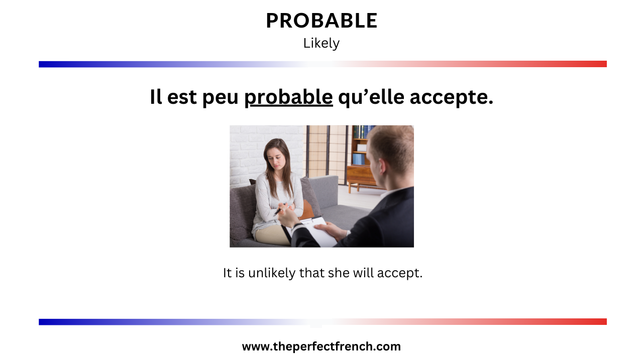 French Word of the Day - Probable (Likely)