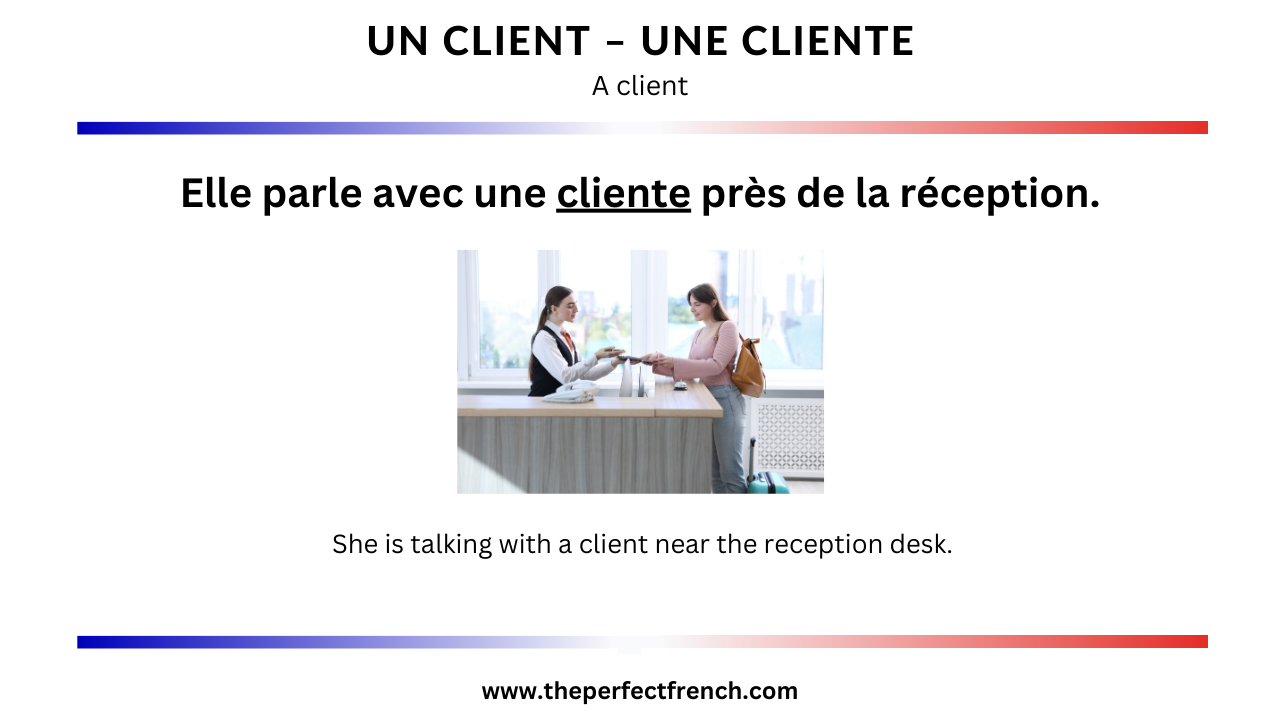 French Word of the Day - Un client - Une cliente (A Client)