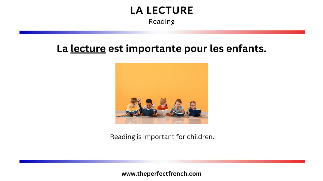 French Word of the Day - La lecture (Reading)
