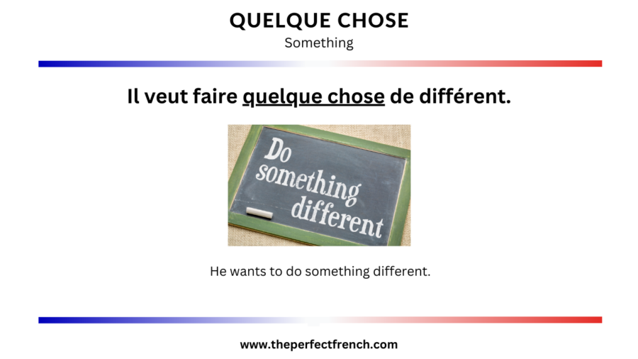 French Word of the Day - Quelque chose (Something)