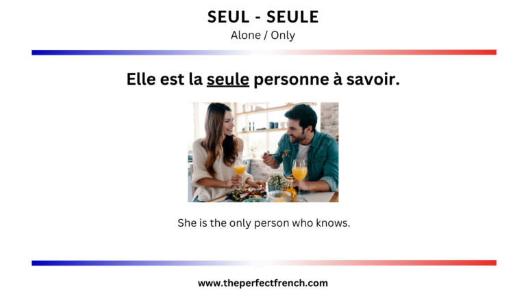 French Word of the Day - Seul - Seule (Alone/Only)
