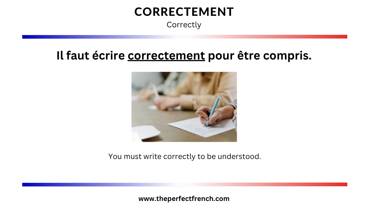 French Word of the Day - Correctement (Correctly)